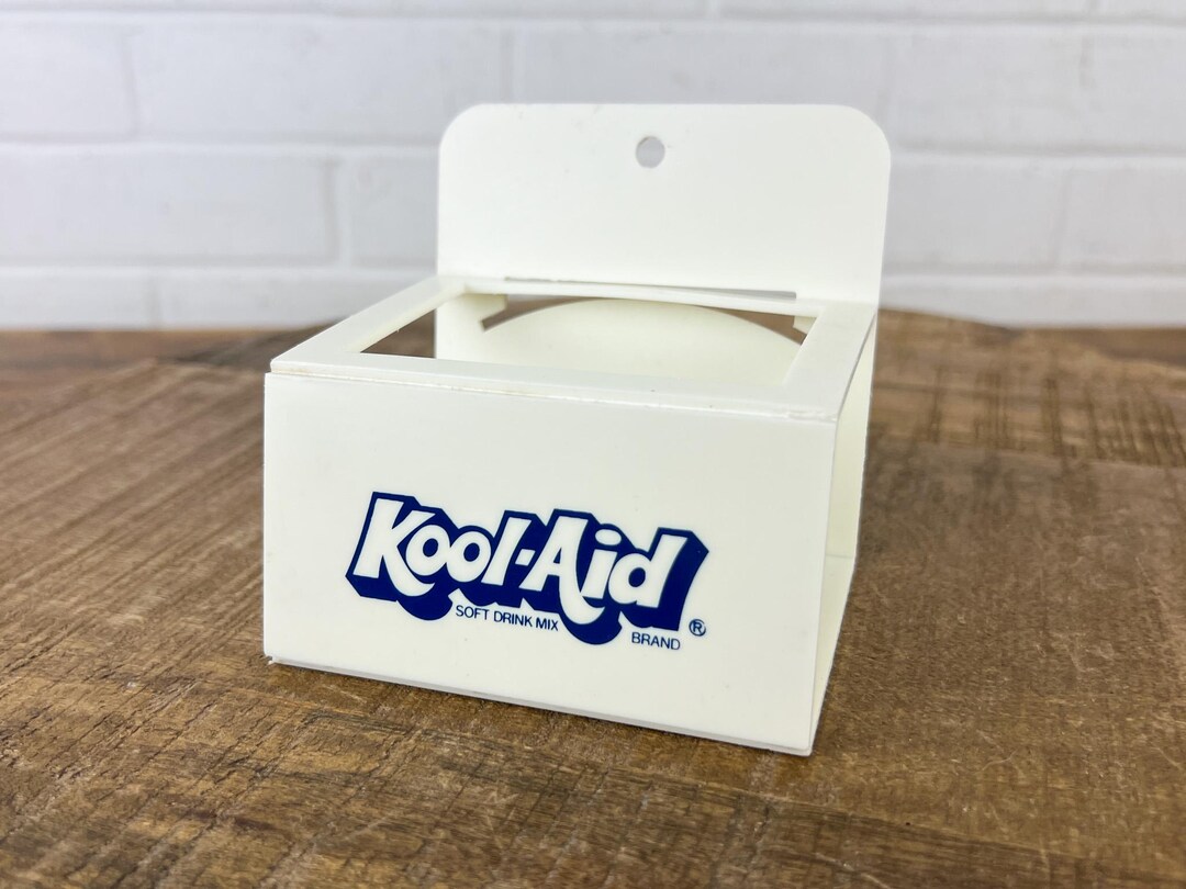 Vintage Kool-aid Packet Holder – White Plastic Wall-mount Organizer ...