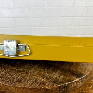 Vintage Yellow Metal 35mm Slide Box With Latch and Handle Projector ...