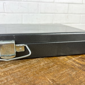 Vintage Dark Gray Metal 35mm Slide Box With Latch and Handle Projector ...