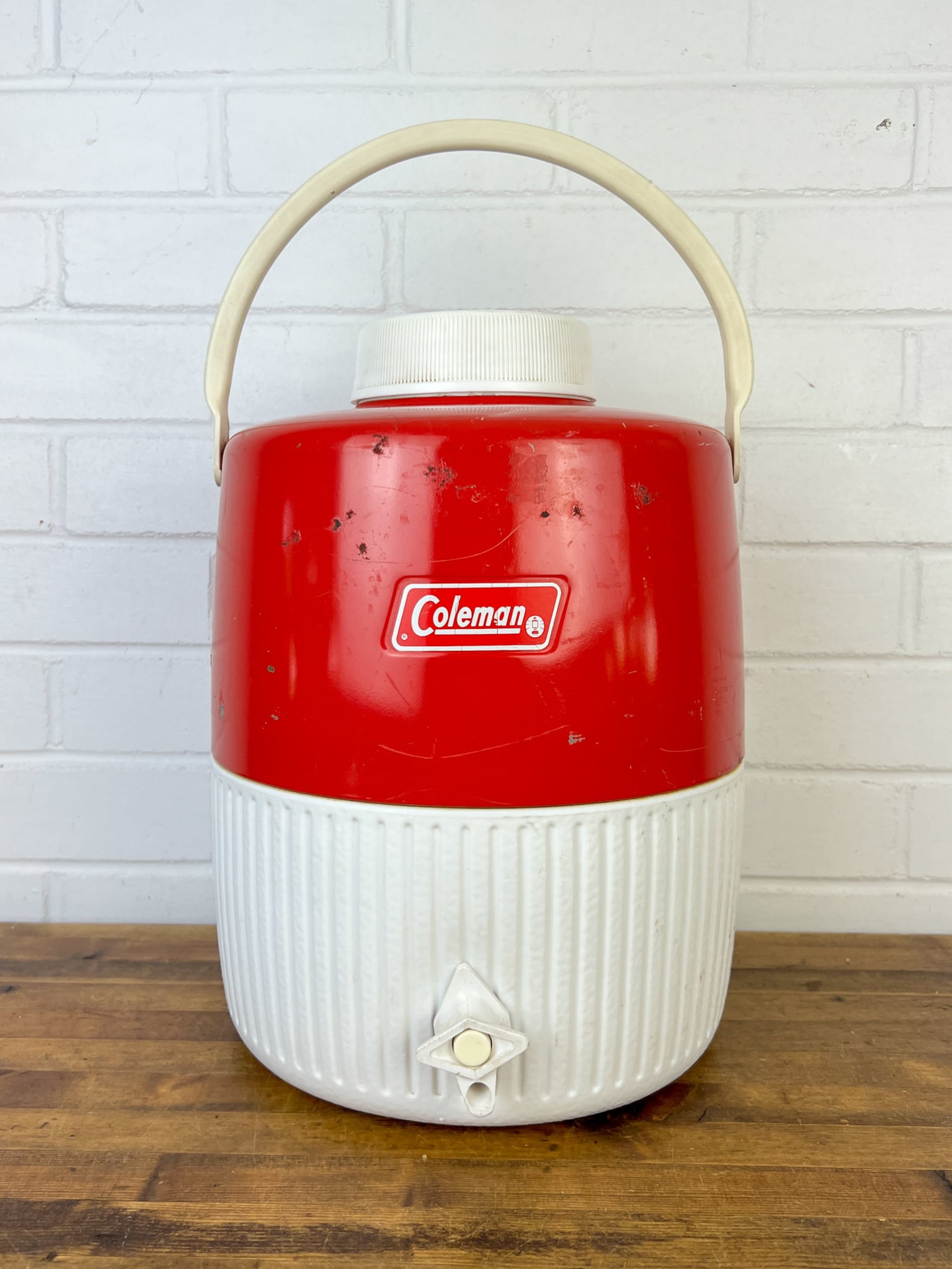 2 Gallon Red Coleman Water Jug With Spout Dispenser Authentic - Etsy