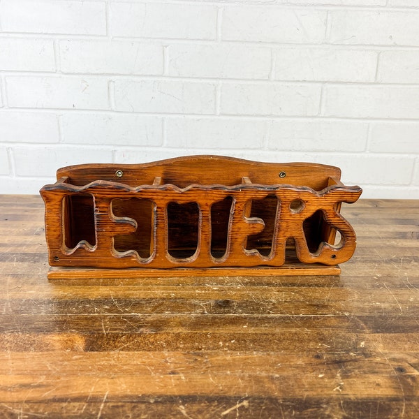 Wall Mount Wood Letter Rack - Etsy