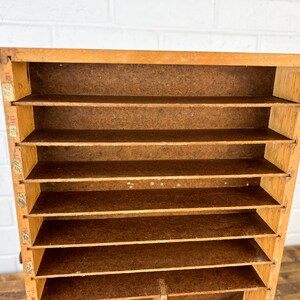 15x10 Vintage Nail File Drawer Wood Curio Cubby Cabinet in Printers ...