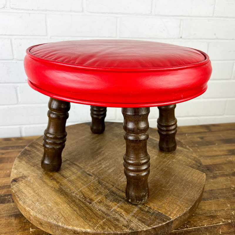 Red Stool - Etsy