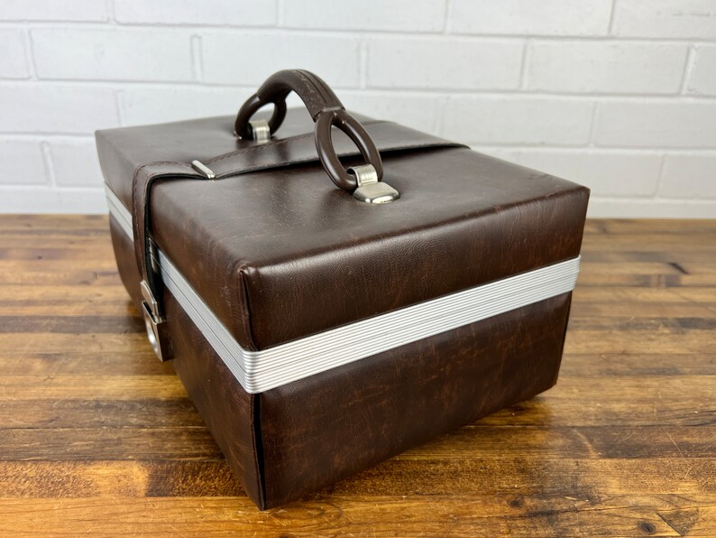 Vintage 8 Track Holder Case Holds 24 Tapes Faux Leather Brown - Etsy