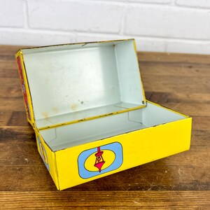 Vintage Distressed Yellow Metal Box Recipe Box for 3x5 Cards - Etsy