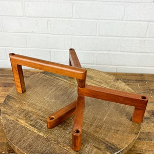 Vintage Wood Folding Candlestick Holder for 5 Candles Wooden ...