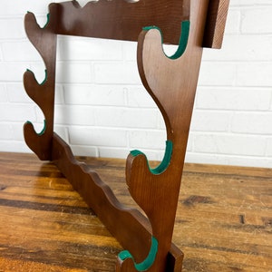 Vintage Wooden Gun Rack for Wall and Holds 3 Rifles Authentic - Etsy