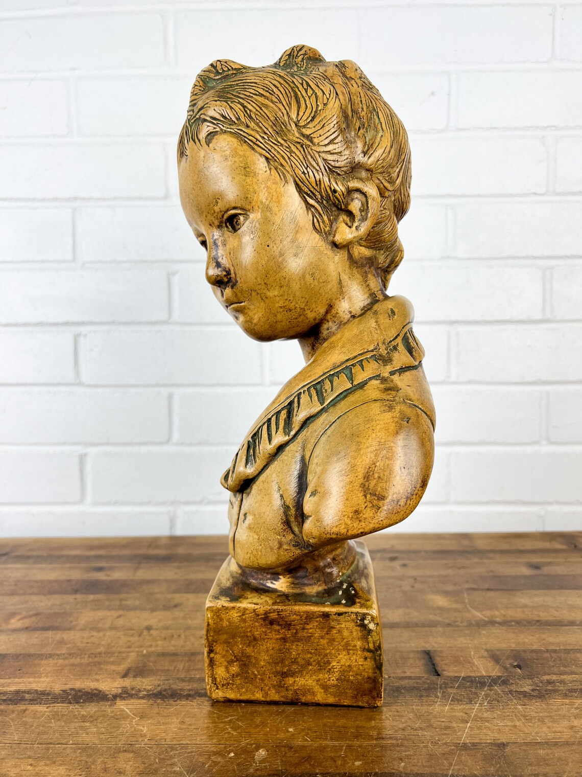 15 Vintage Metal Young Child Bust Sculpture From Basco - Etsy