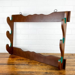 Vintage Wooden Gun Rack for Wall and Holds 3 Rifles Authentic - Etsy