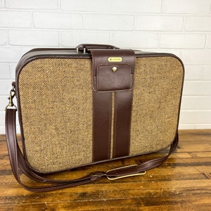 Vintage Brown Samsonite Luggage Soft and Hard Authentic Samsonite Carry ...