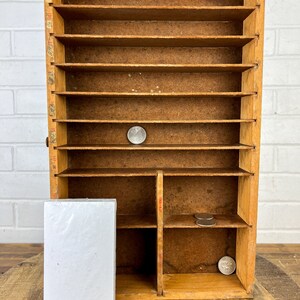 15x10 Vintage Nail File Drawer Wood Curio Cubby Cabinet in Printers ...