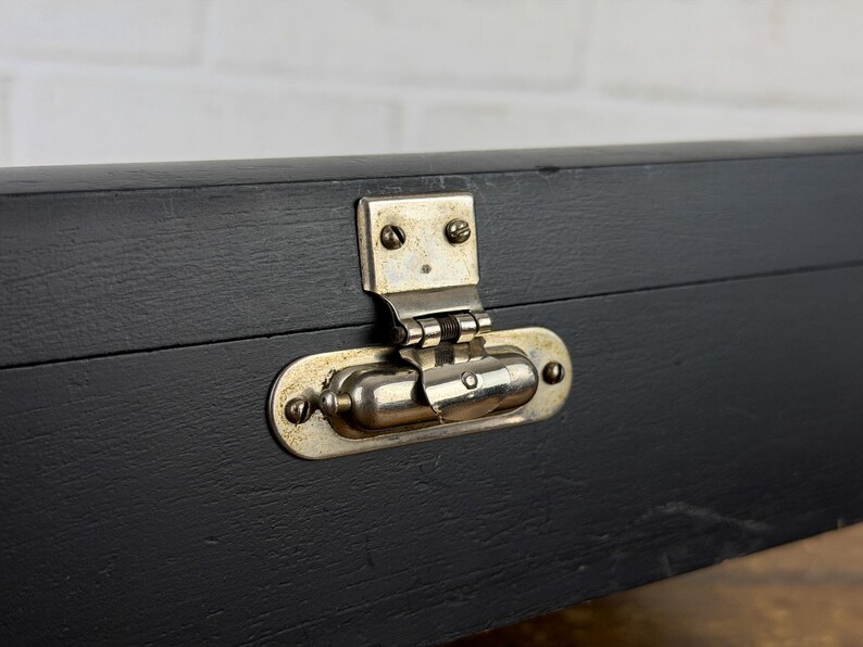 Vintage Black Wooden Cigar Humidor Box by Blax | Antique Tobacco ...