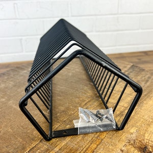 Vintage Black Metal Compact Disc Holder for Wall Metal Holds 24 Cds ...