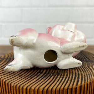 Vintage Happy Pink Pig Figurine Ceramic Pig Figure Retro Pig - Etsy