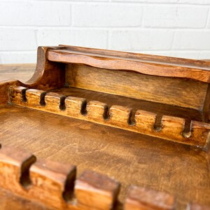 Vintage Wood Souvenir Spoon Rack for Collectible Spoons Holds 24 Small ...