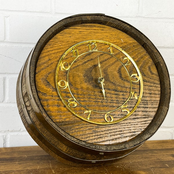 Barrel Clock - Etsy