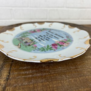 Vintage Bless This House Wall Plate Simple Round House Blessing Wall ...