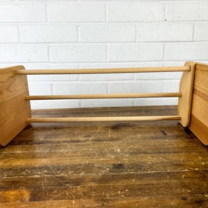 Vintage Wooden CD Storage Rack Authentic Napa Valley Small Wood ...