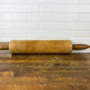 Vintage Wooden Rolling Pin Rustic Distressed Brown Wood Rolling Pin - Etsy