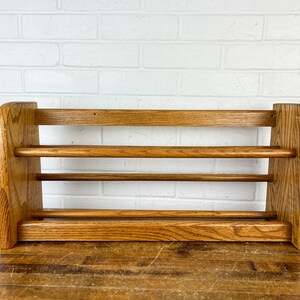 Vintage Two Levels Wood CD Holder Compact Disc Holder CD Rack Wooden CD ...