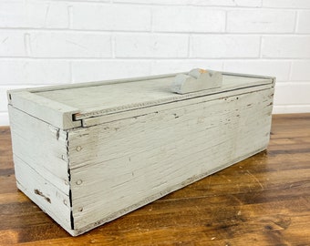 Rustic Slide Lid Wood Box Natural Wood Box Farmhouse Rustic - Etsy