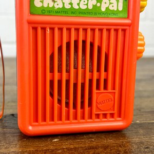 1970s Vintage Mattel Pull String Chatter Pal Talking Toy in Working ...