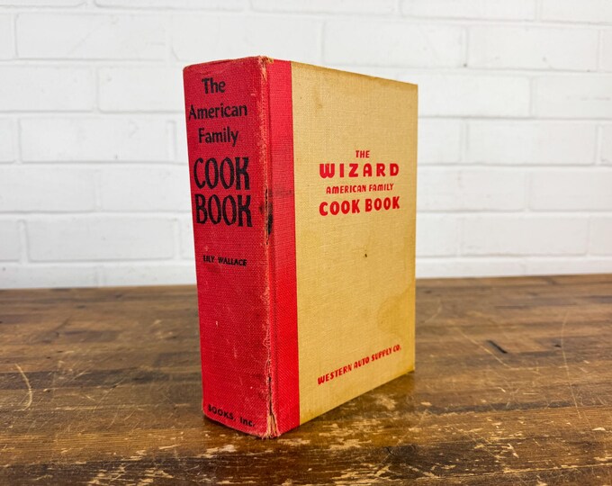 Vintage 1950 Wizard American Family Cookbook • Lily Wallace • Retro ...