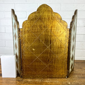 15 Large Vintage Triptych Gesso Gilt Wood Madonna of the Book by ...