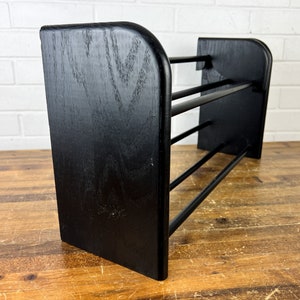 Vintage Two Levels Wood CD Holder Compact Disc Holder CD Rack Wooden CD ...