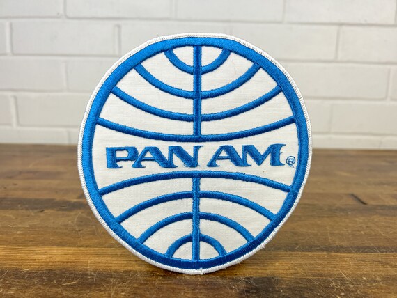 6 Vintage Pan Am Patch Large Old Pan Am Circle Logo | Etsy