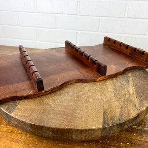 Vintage Wood Souvenir Spoon Rack for Collectible Spoons Holds 18 Small ...