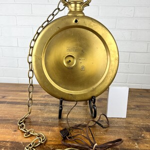 Working 17 Vintage Pocket Watch Wall Clock Gold Metal Swag Clock by ...