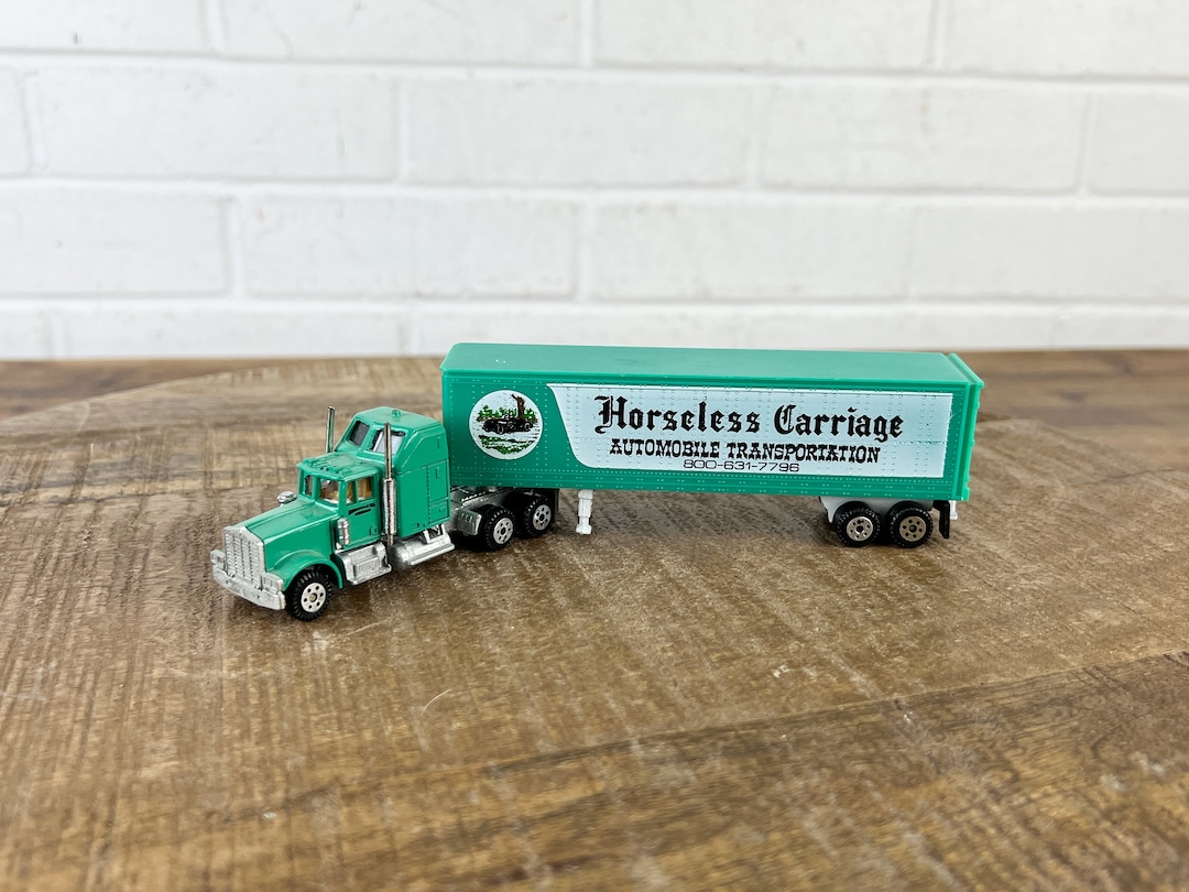 1982 Vintage Road Champs Green Kenworth Semi Truck With Trailer ...