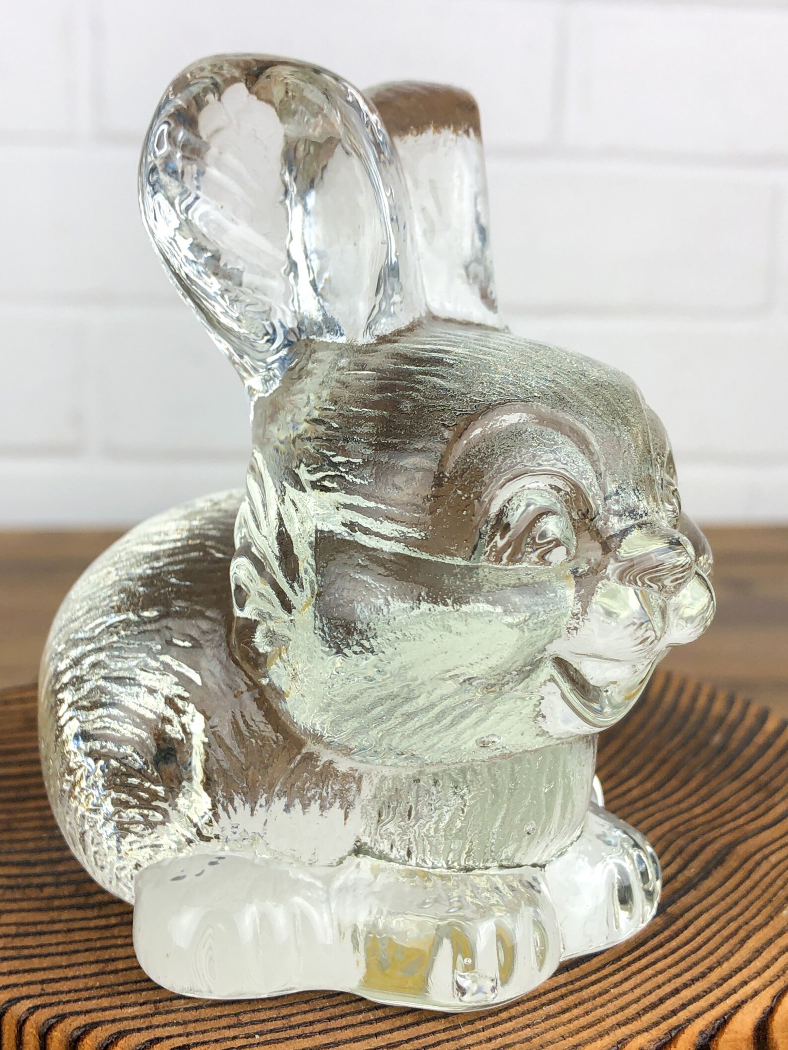 Vintage Crystal Goebel Rabbit Figurine Clear Glass - Etsy