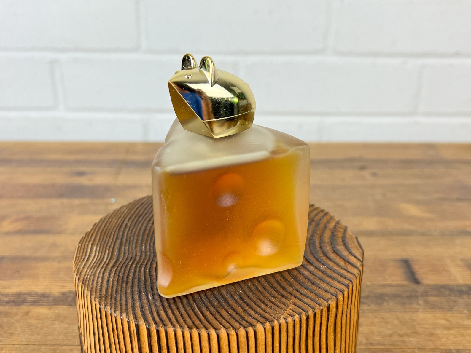 Vintage Avon Mouse on Cheese Figurine Glass Cologne Bottle - Etsy