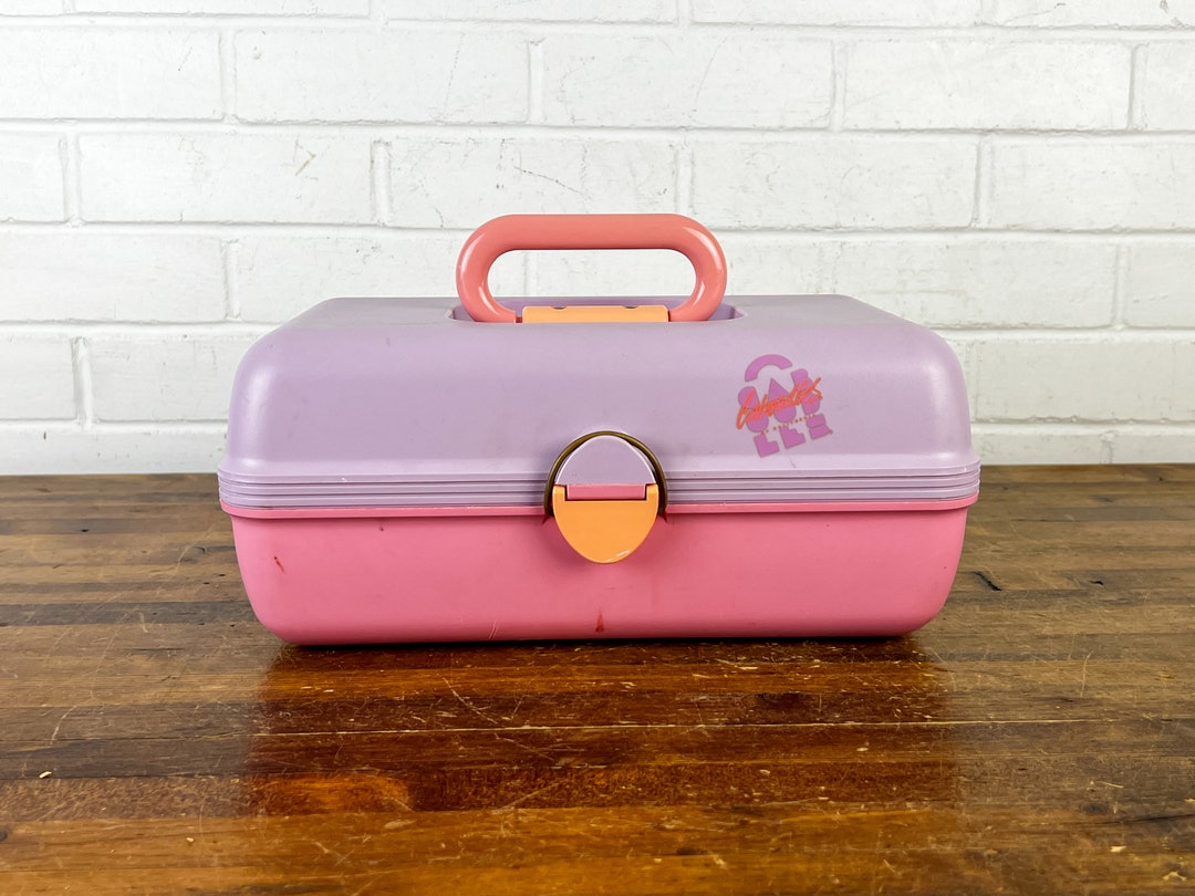 Vintage Pink and Purple Caboodle Model 2602 With 2 Expandable Trays ...