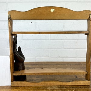 Vintage Wood Souvenir Spoon Rack for Collectible Spoons Holds 18 Small ...