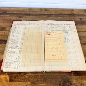 1940s Ledger Book Journal With Handwritten Notes Throughout Authentic ...