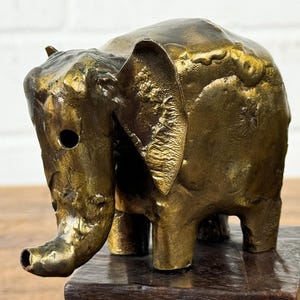 4" Vintage Elephant Statue Figurine Elephant Decor Elephant Collectible ...
