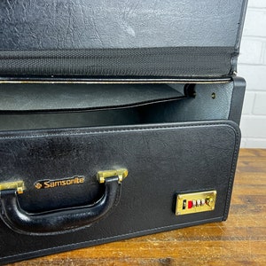 Vintage Samsonite Locking Black Pilot Case Authentic Vintage Large ...