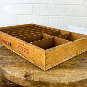 15x10 Vintage Nail File Drawer Wood Curio Cubby Cabinet in Printers ...