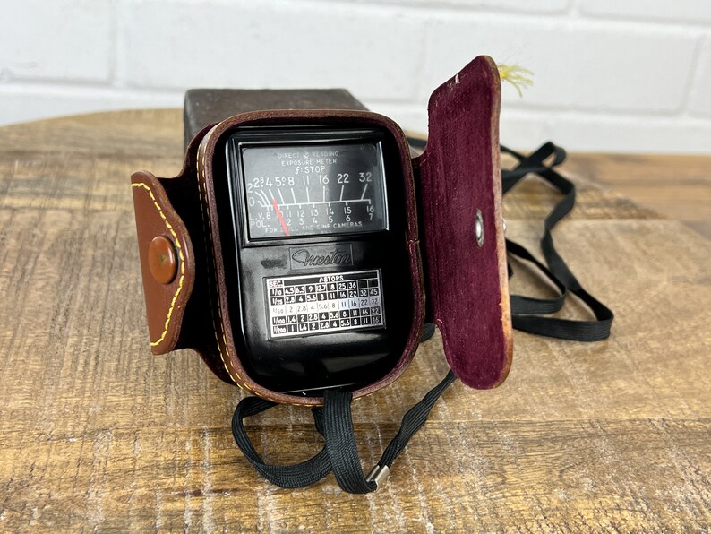 Vintage Weston Light Meter With Leather Case and Strap Model - Etsy