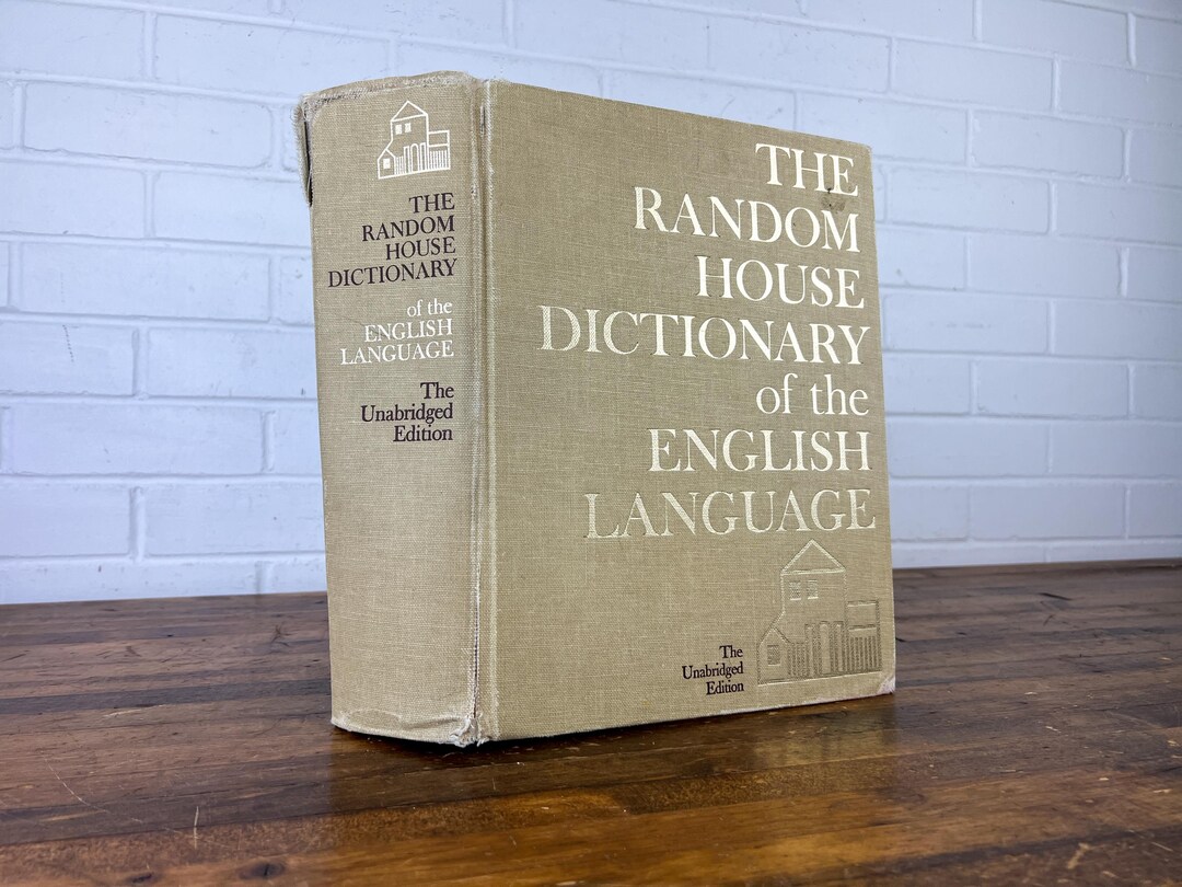 Large 1971 Random House Dictionary Book Unabridged English Language Old ...