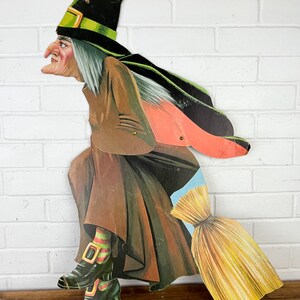 30 Vintage Witch Halloween Die Cut Jointed Witch Wall - Etsy