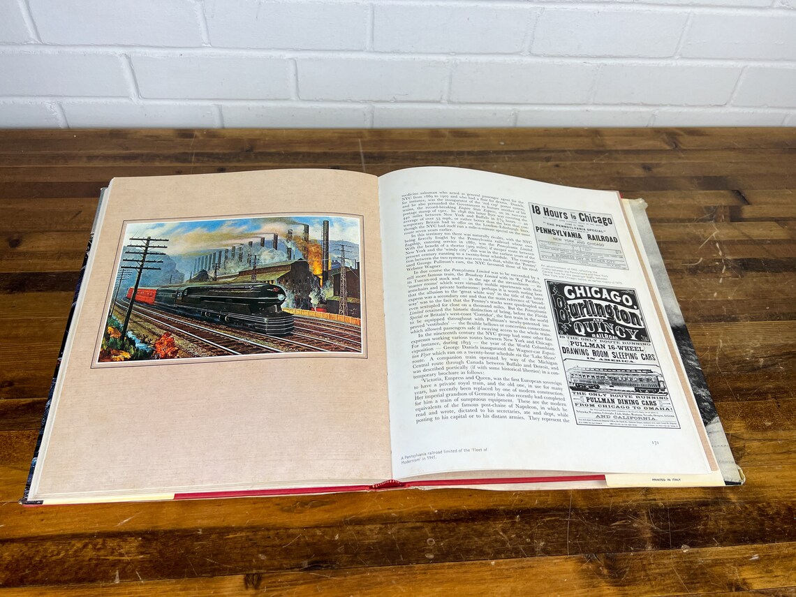 1973 the Great Trains Book Authentic Vintage 1970s Train - Etsy