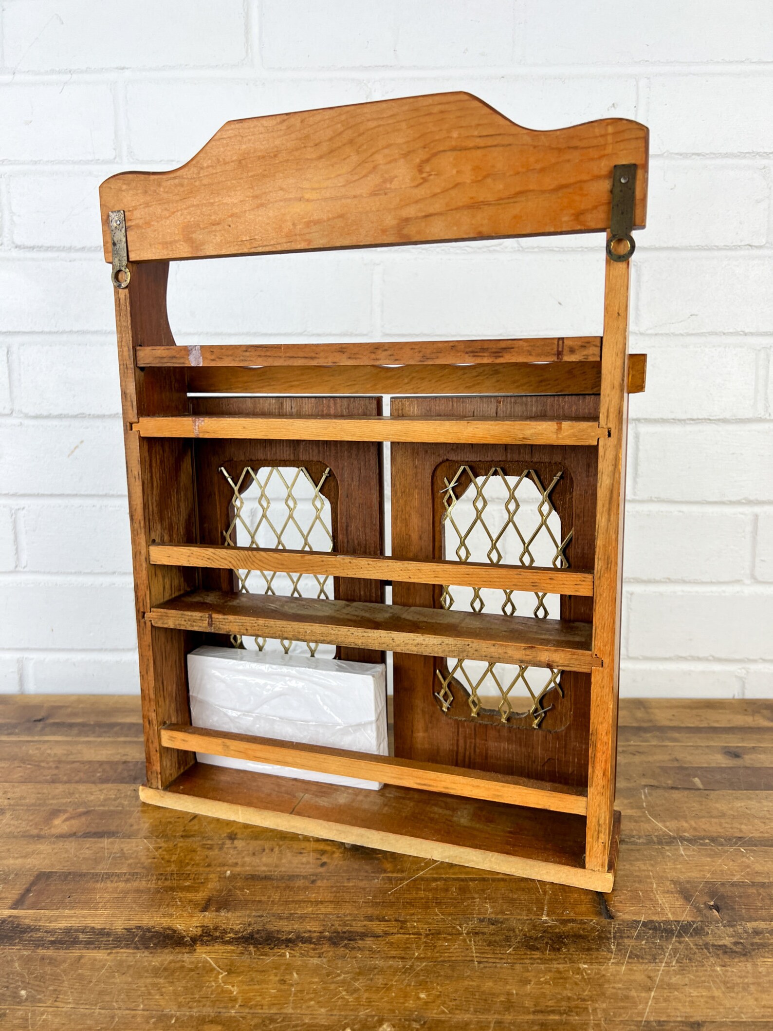 Vintage Wooden Spice Rack With Doors the Word Spices at the - Etsy