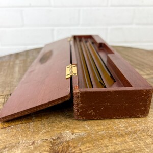 Vintage Wrico Drafting Lettering Guide Templates in Original Wood Box ...