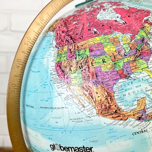 Vintage Replogle 12 Inch World Globe With Stand Authentic Vintage ...