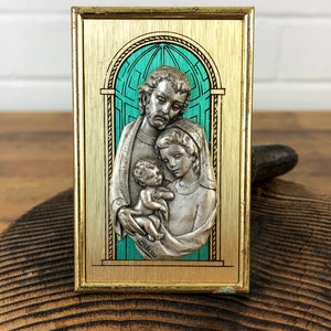 Small Holy Family Metal Icon Authentic Vintage Religious Item - Etsy