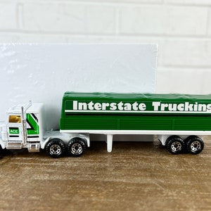 1981 Vintage Matchbox Peterbilt Semi Truck With Trailer ACE Interstate ...